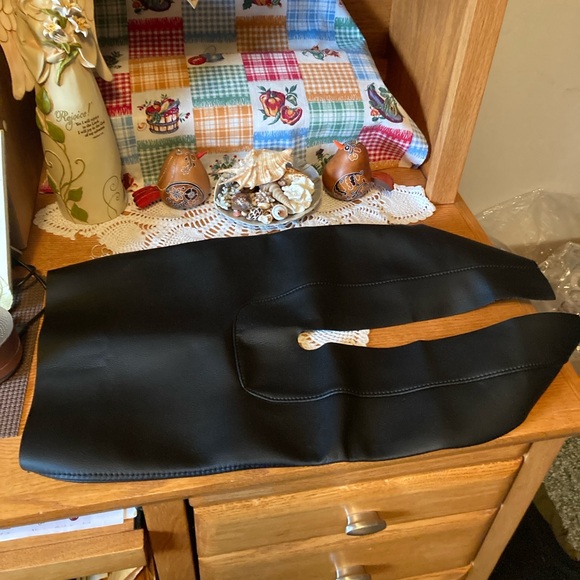 Other | Cover For Center Consul Between Front Seats In Truck Black Faux ...